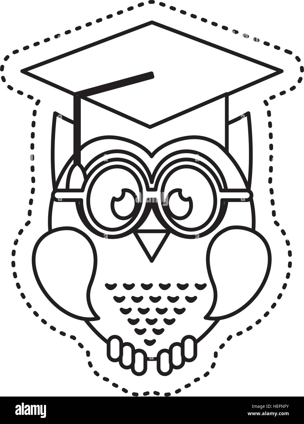 Owl Graduation Clipart Black And White