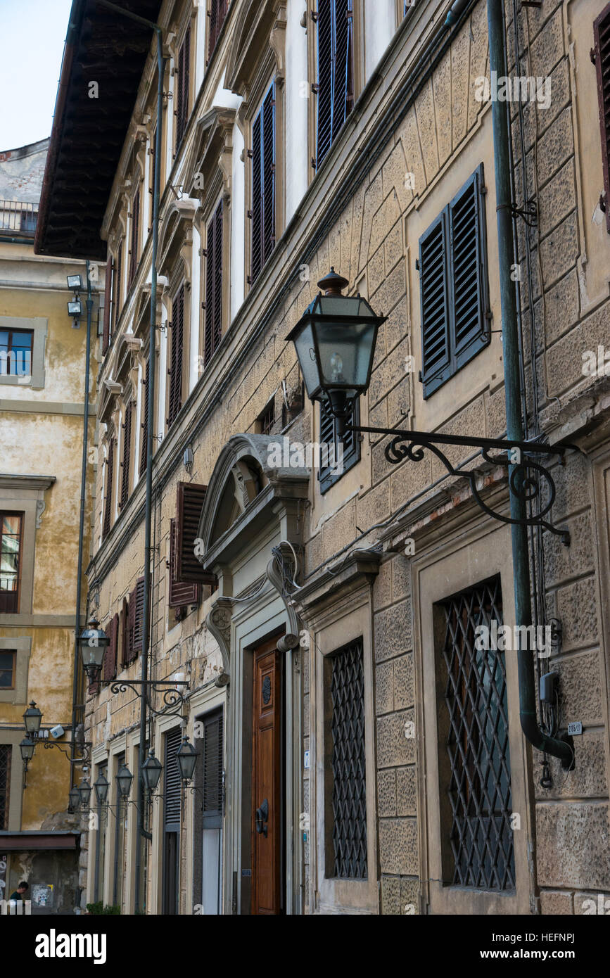 Exterior detail of building, Florence, Tuscany, Italy Stock Photo - Alamy