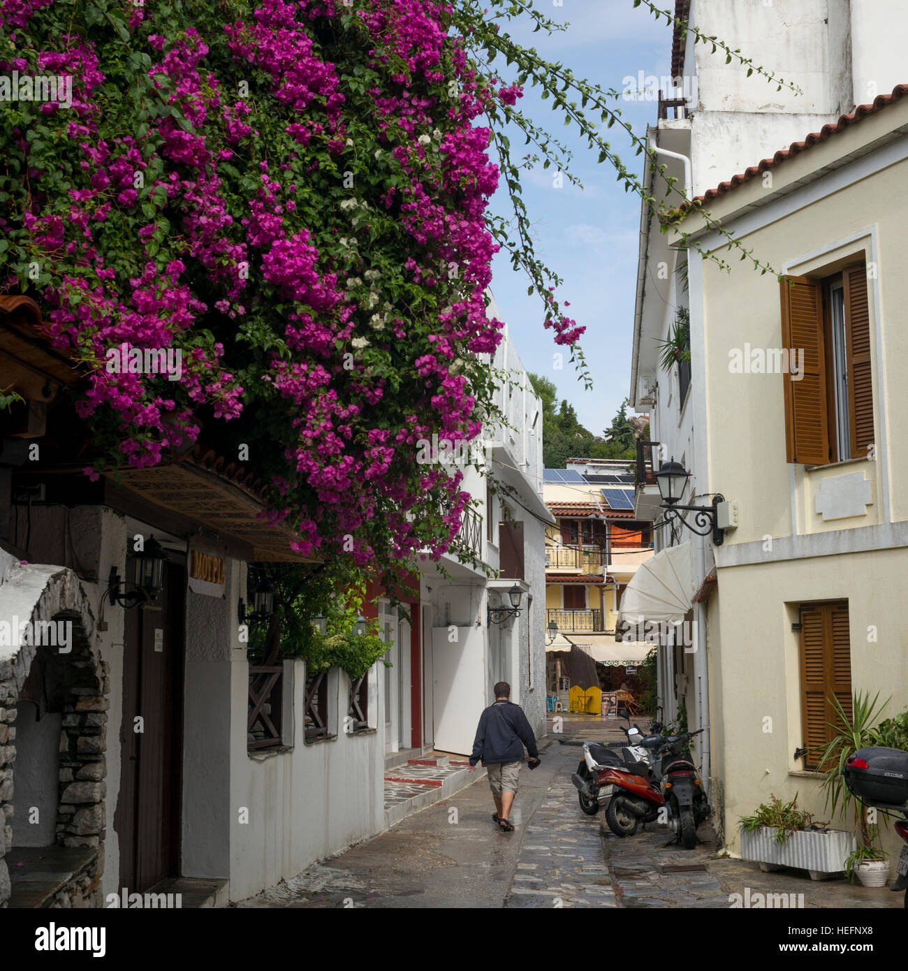 Skiathos street view hi-res stock photography and images - Alamy