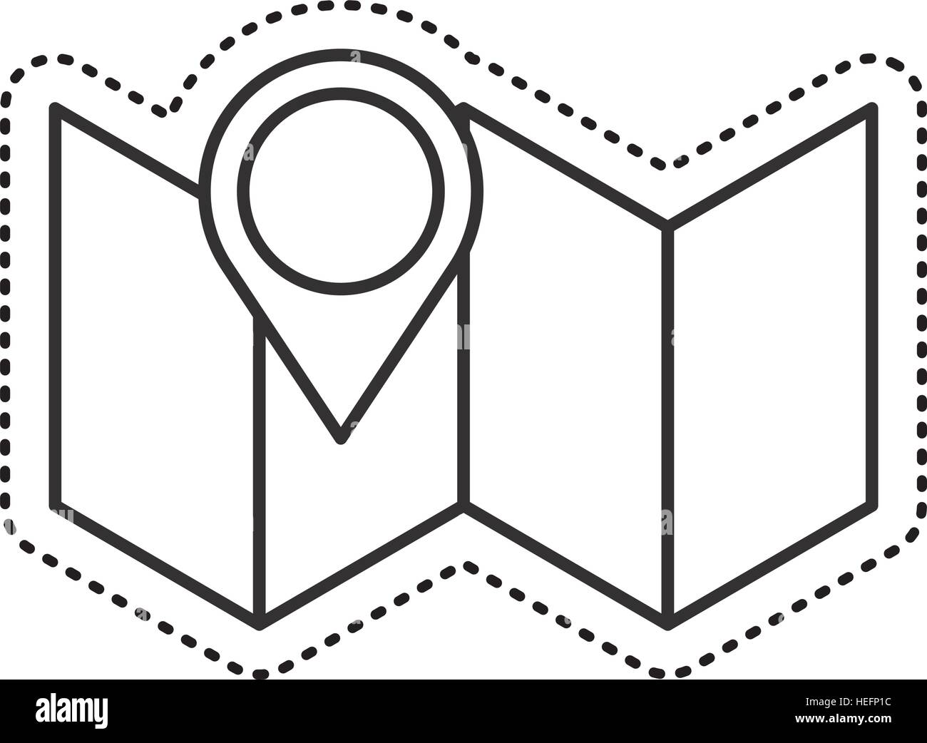 world map paper geography icon vector illustration design Stock Vector ...