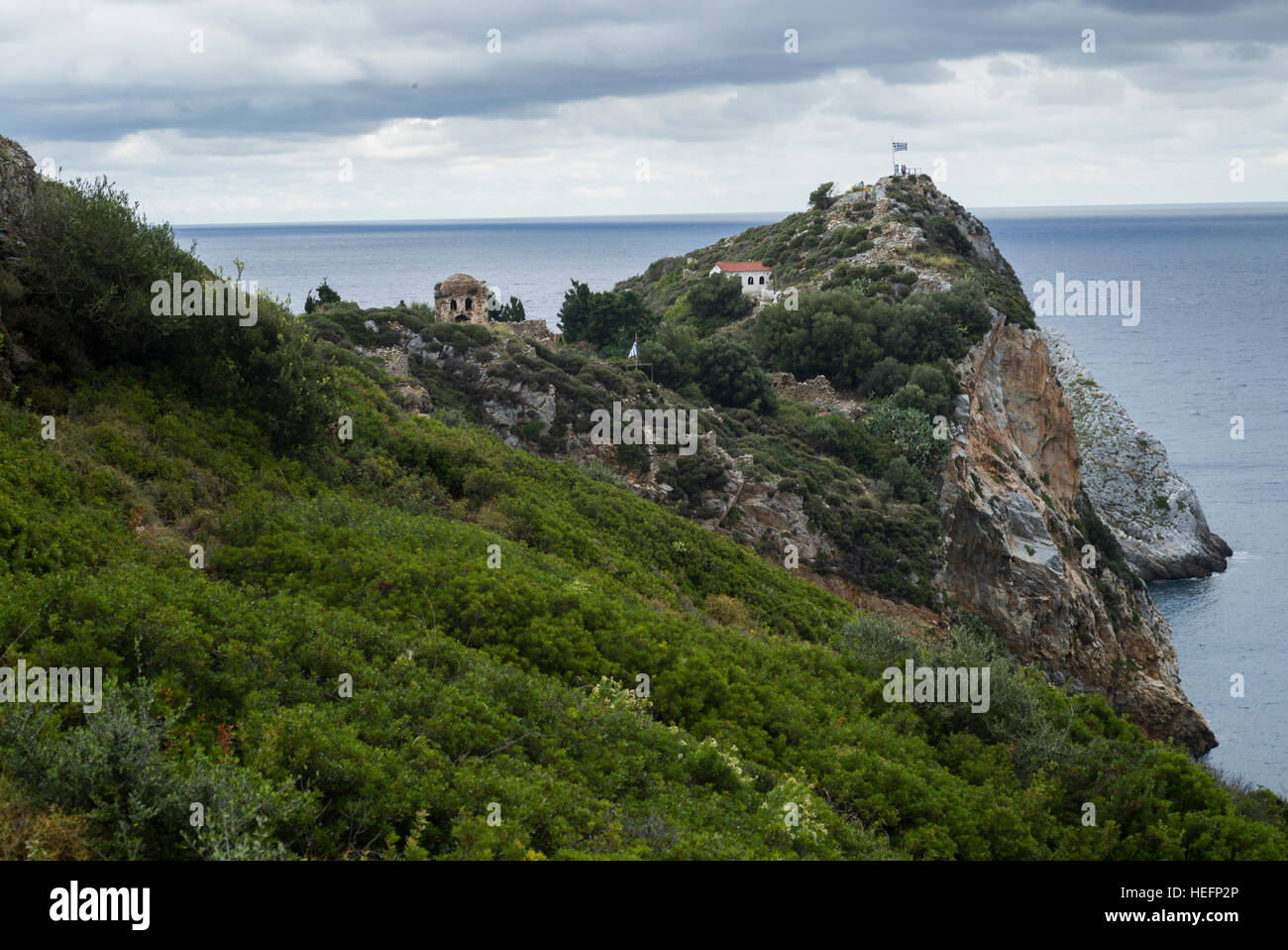 Skiathos, Kastro, Greece Stock Photo - Alamy