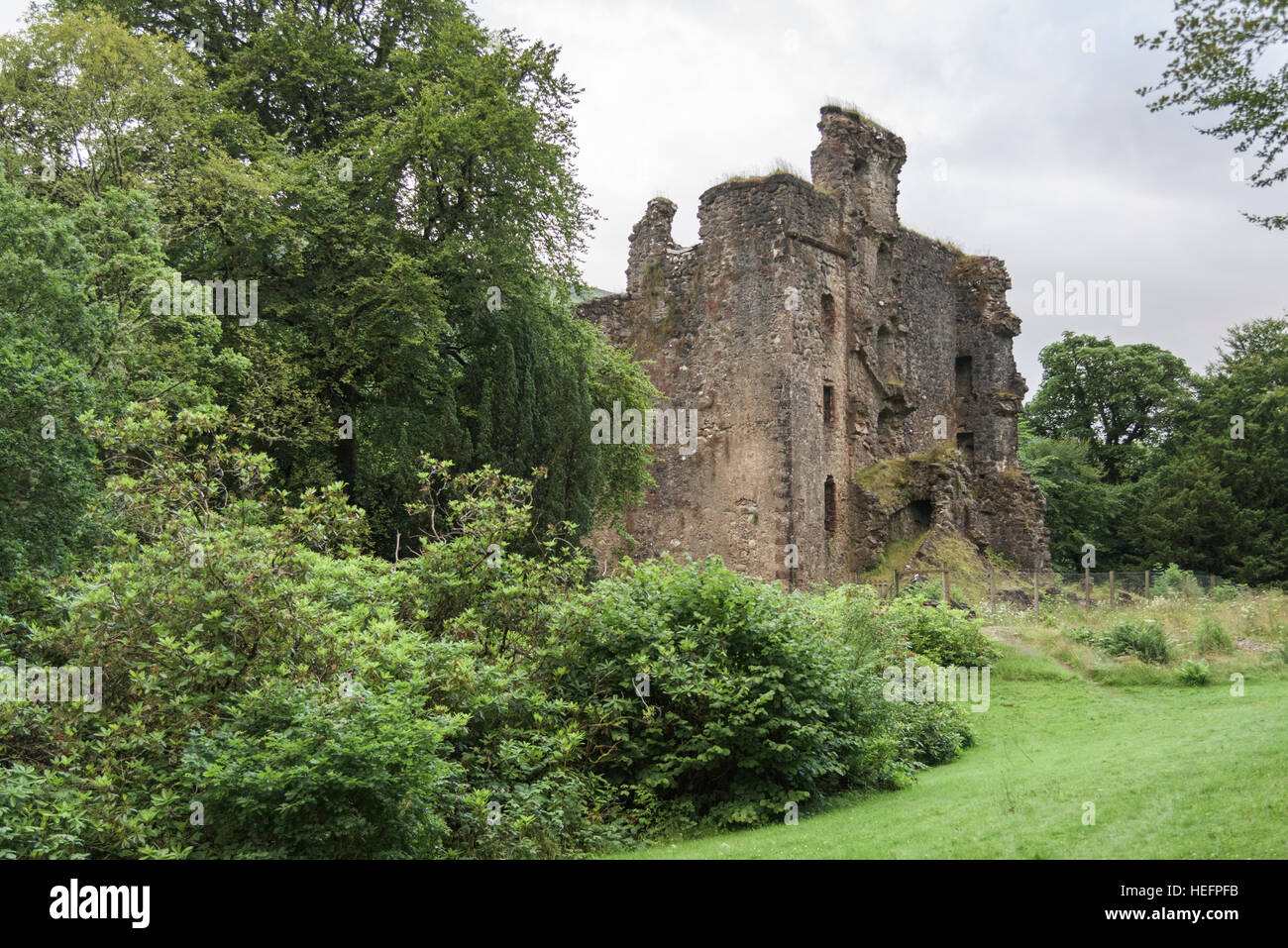 Castle, Loch Oich, Great Glen, Scottish Highlands, Scotland Stock Photo ...