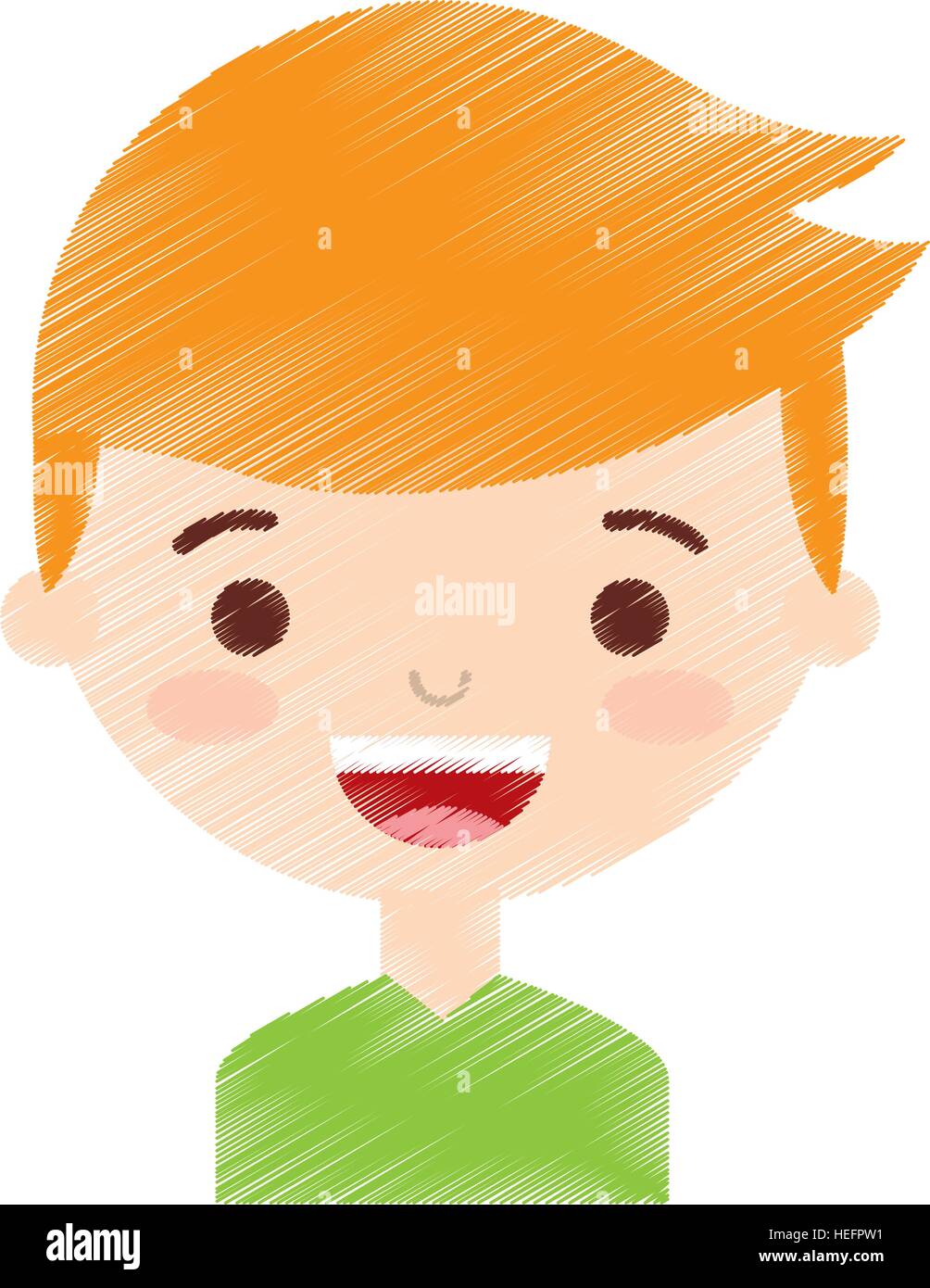 little boy character icon vector illustration design Stock Vector Image ...