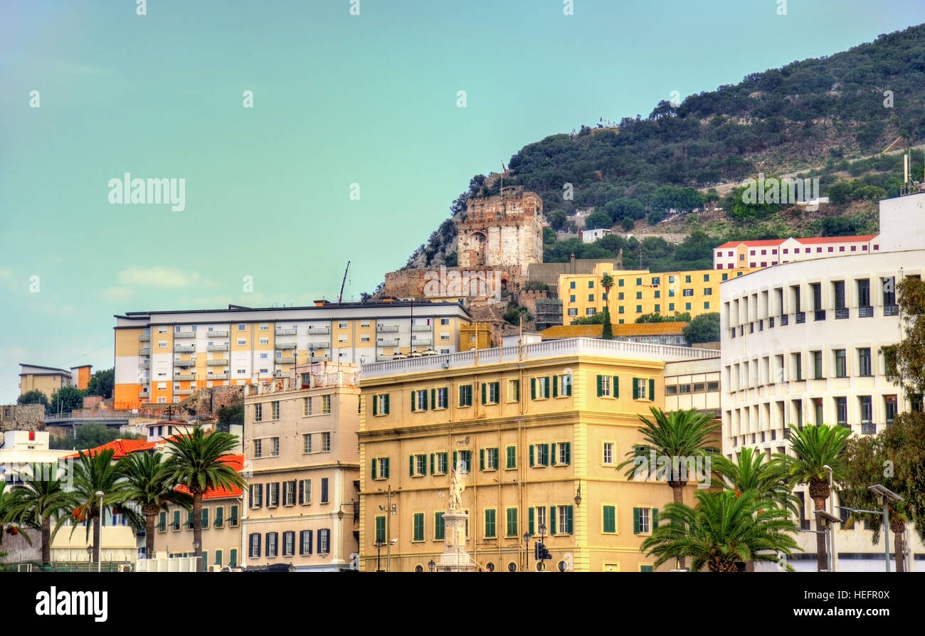 View of Gibraltar City Stock Photo - Alamy