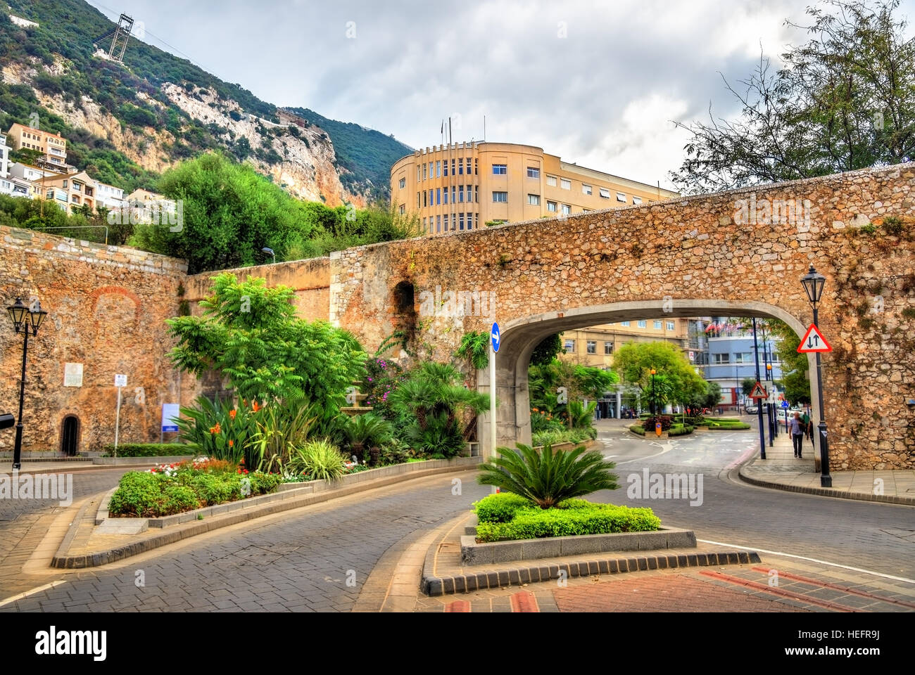 Ragged Staff Gates in Gibraltar Stock Photo - Alamy