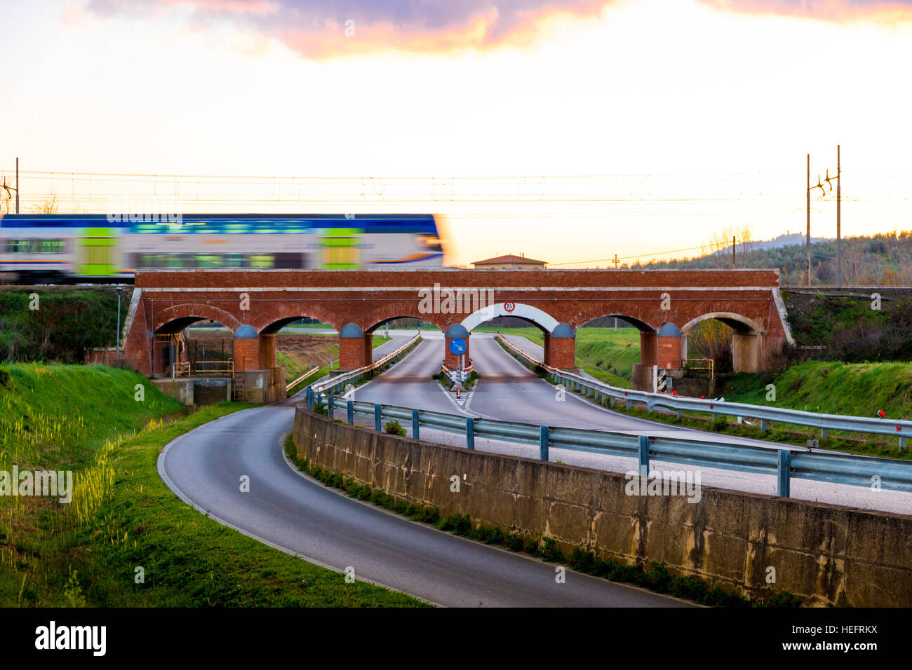 Railway bridge over road in hi-res stock photography and images - Alamy