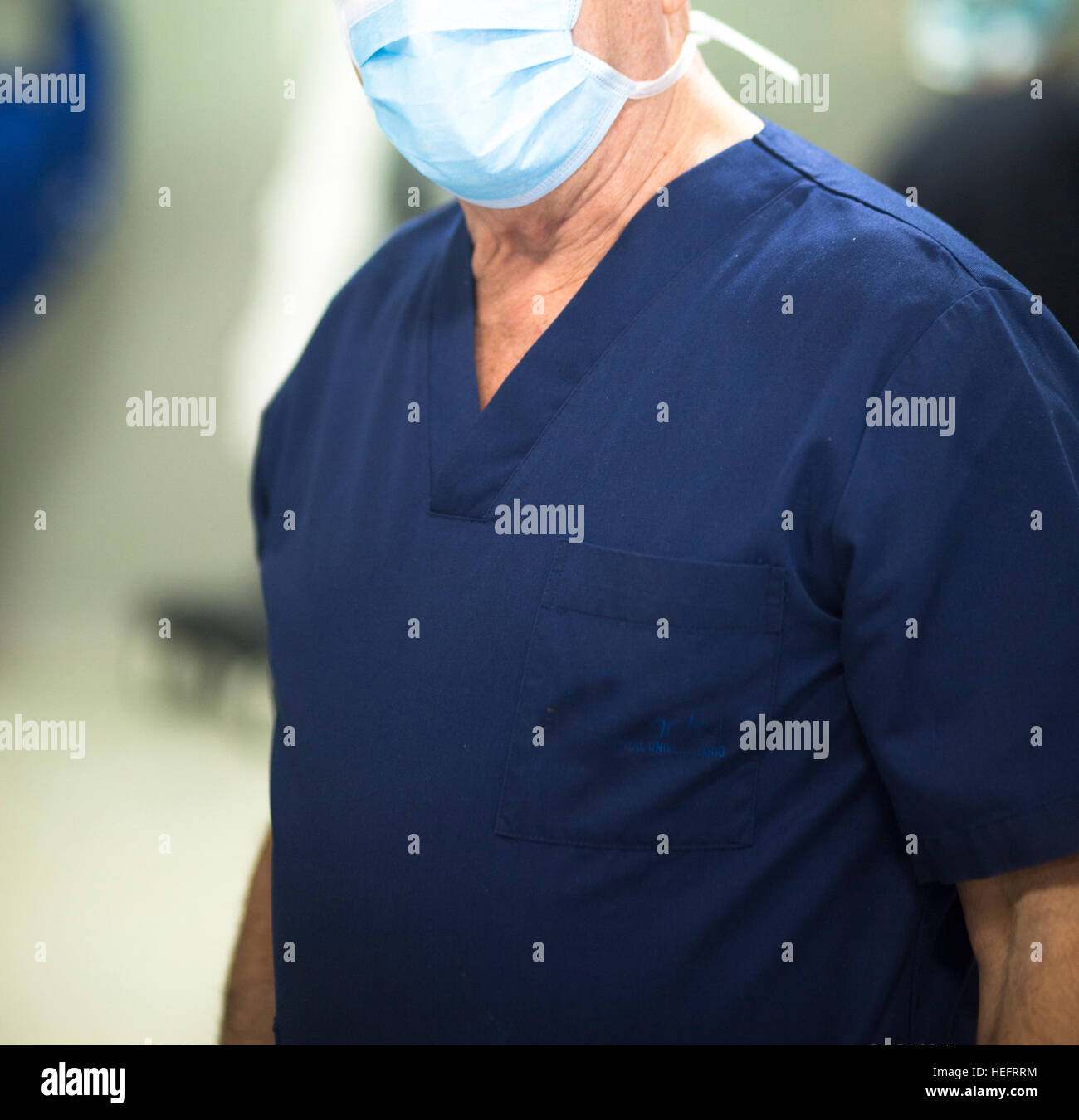 Surgeon in operating theater emergency room surgery in hospital clinic ...