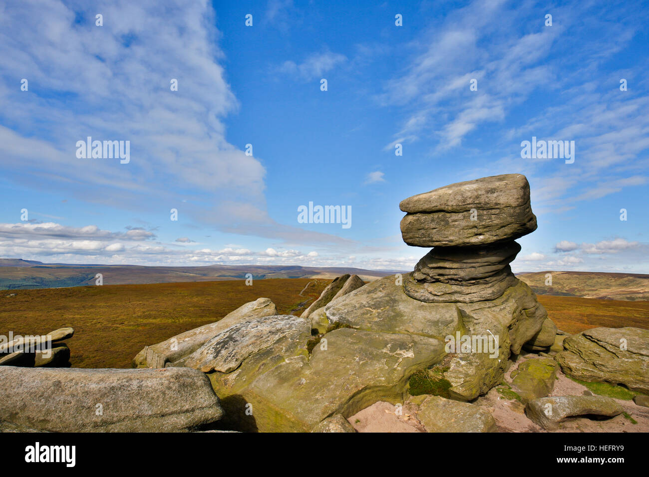 Back Tor; Derwent Valley; Peak District; UK Stock Photo - Alamy