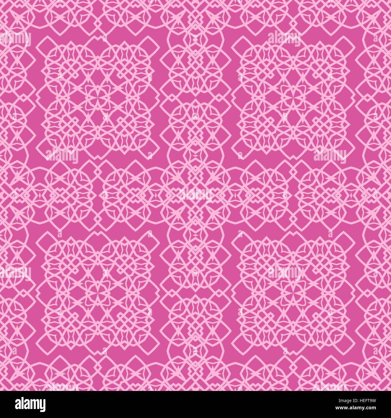 Pink Ornamental Seamless Line Pattern Stock Vector Image & Art - Alamy