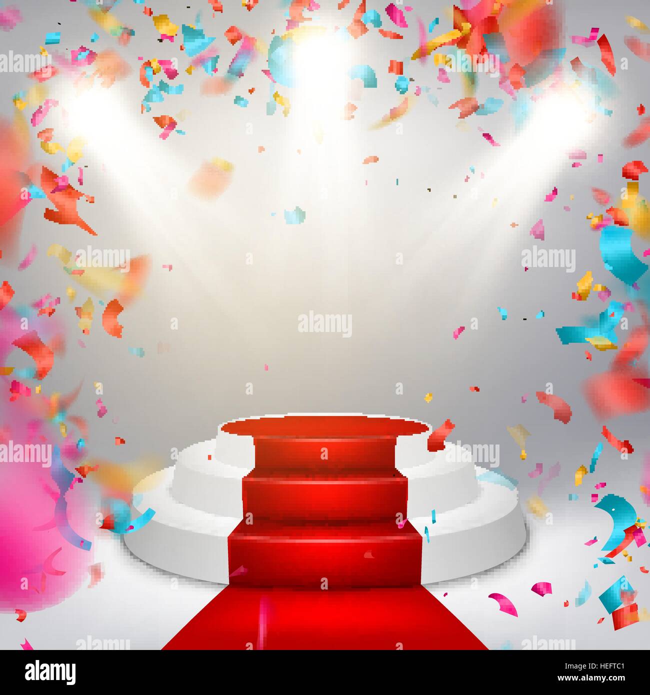 Podium spotlight show red Stock Vector Images - Alamy