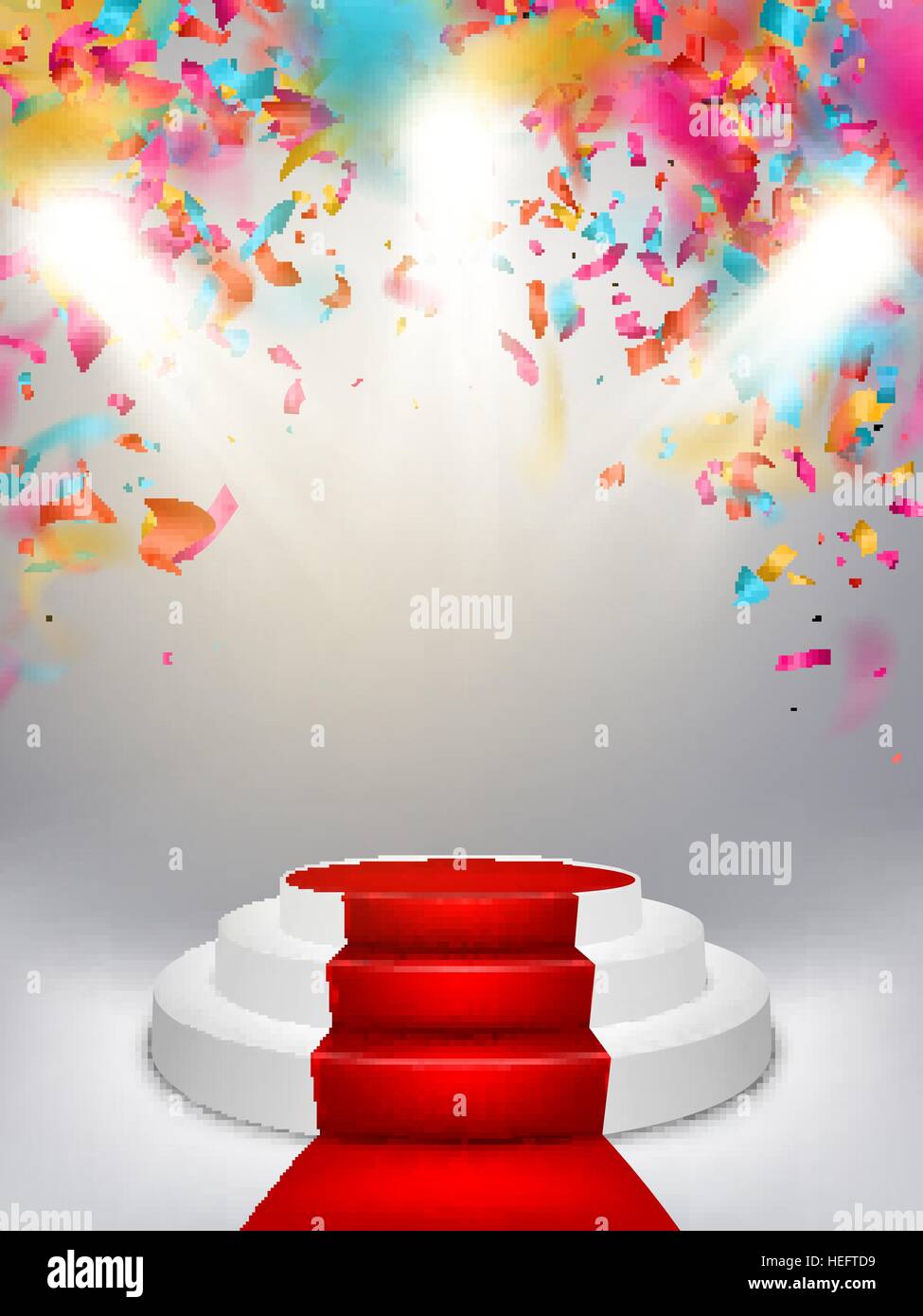 Blank white cylinder podium Stock Vector Images - Alamy