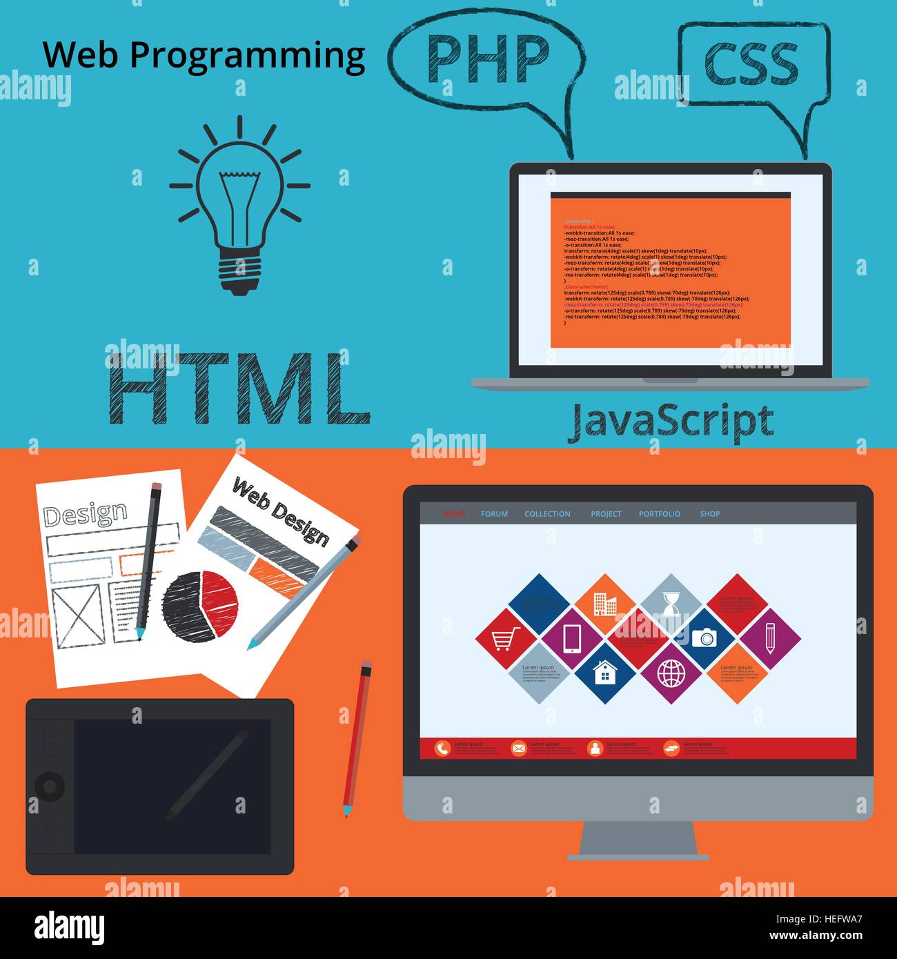 Illustration banner Stock Vector Images - Alamy