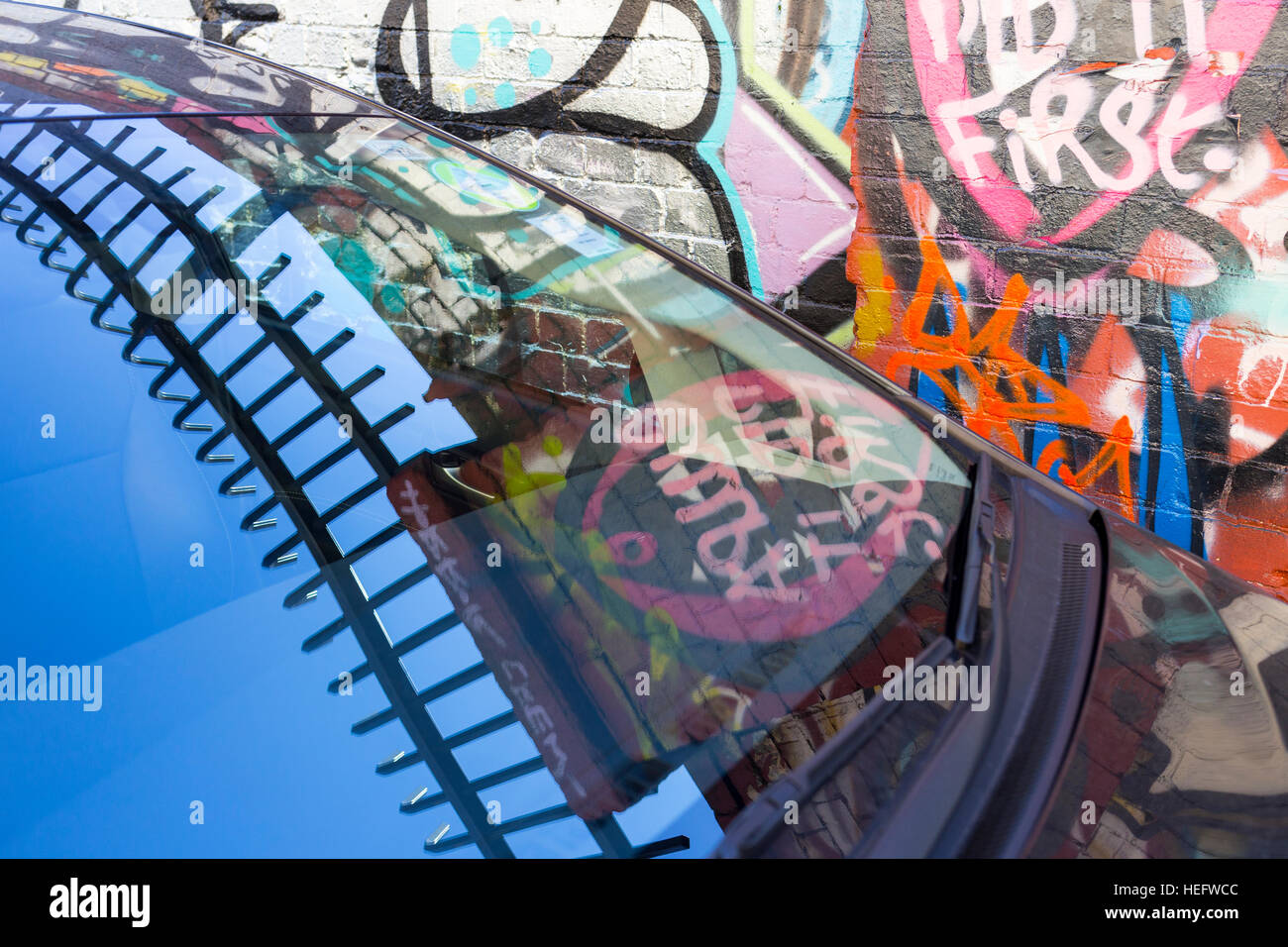 Reflection on a car hi-res stock photography and images - Alamy
