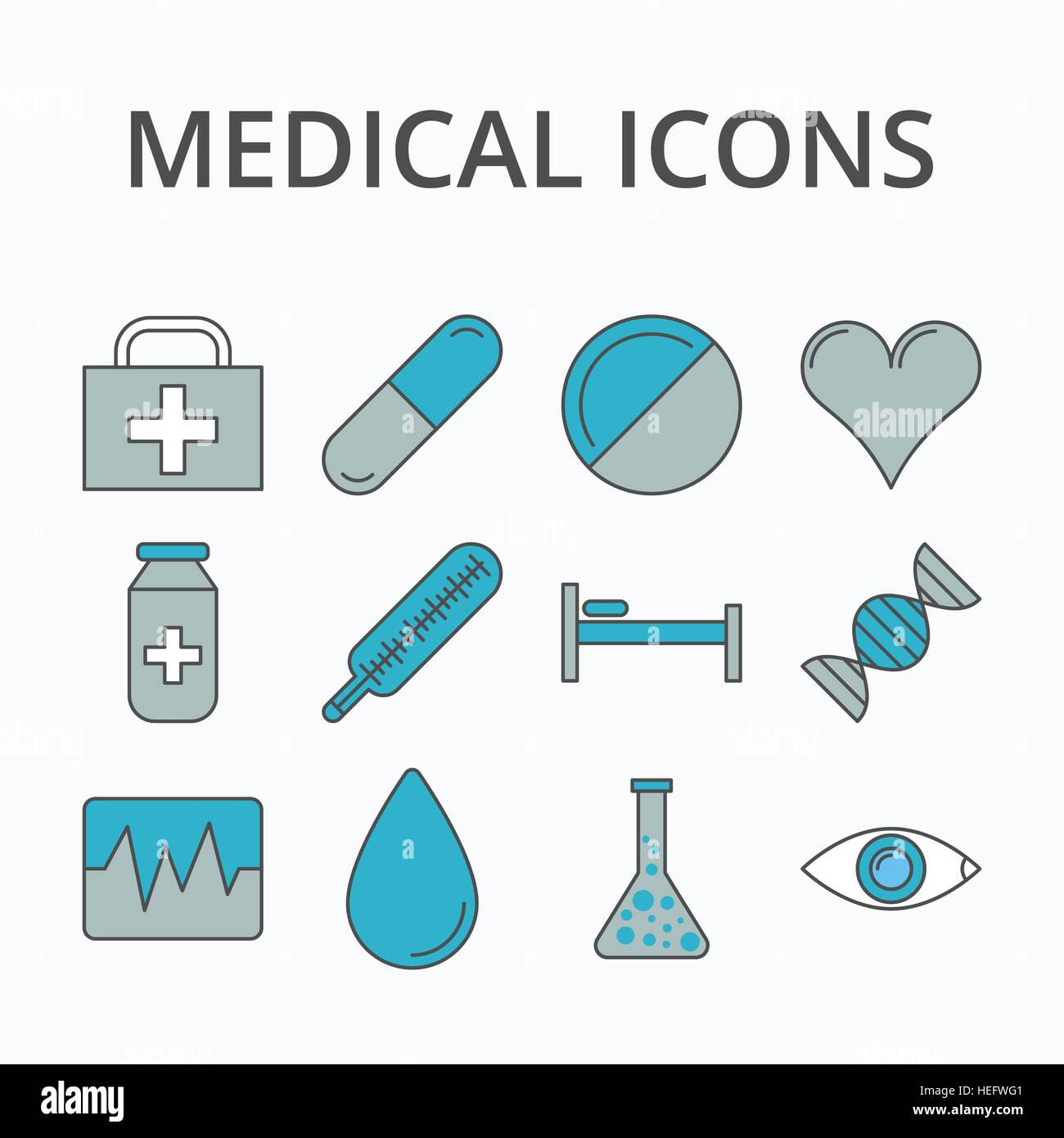 Medicine icon hi-res stock photography and images - Alamy