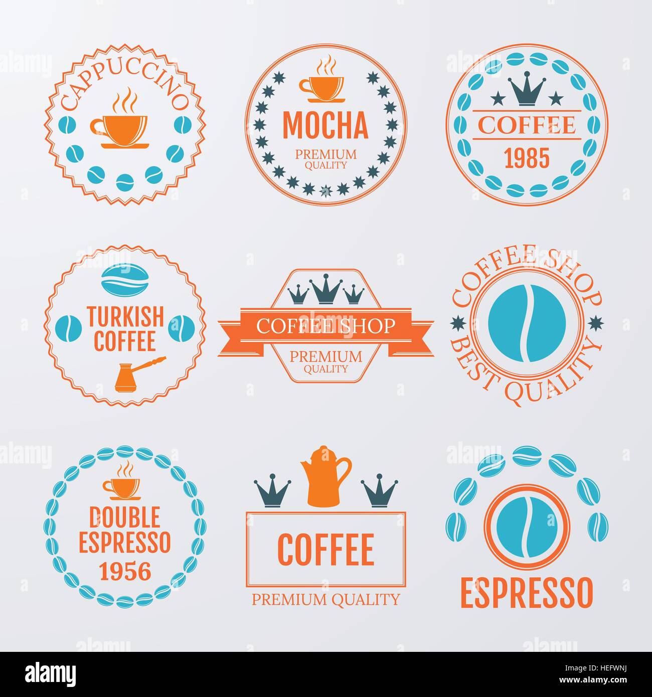 Set vector milk logos hi-res stock photography and images - Alamy