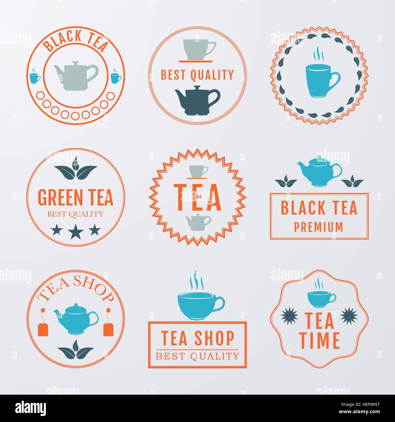 Vector illustration set of logos Stock Vector Image & Art - Alamy