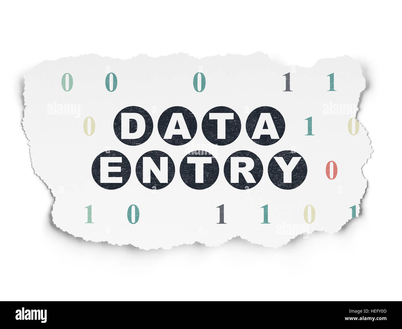 Information concept: Data Entry on Torn Paper background Stock Photo ...