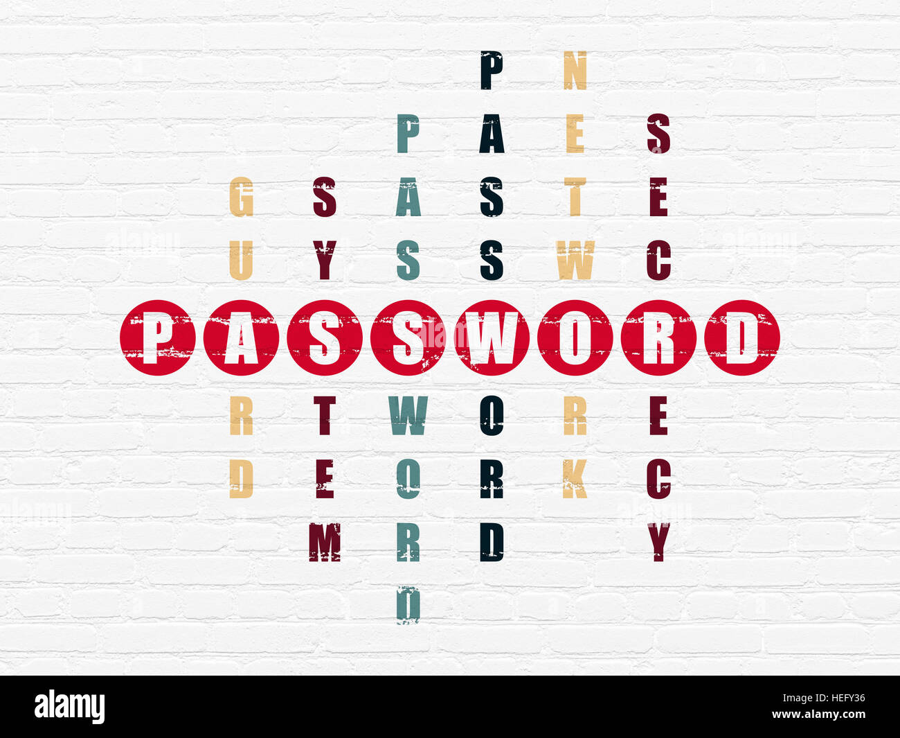 Safety concept: Password in Crossword Puzzle Stock Photo - Alamy