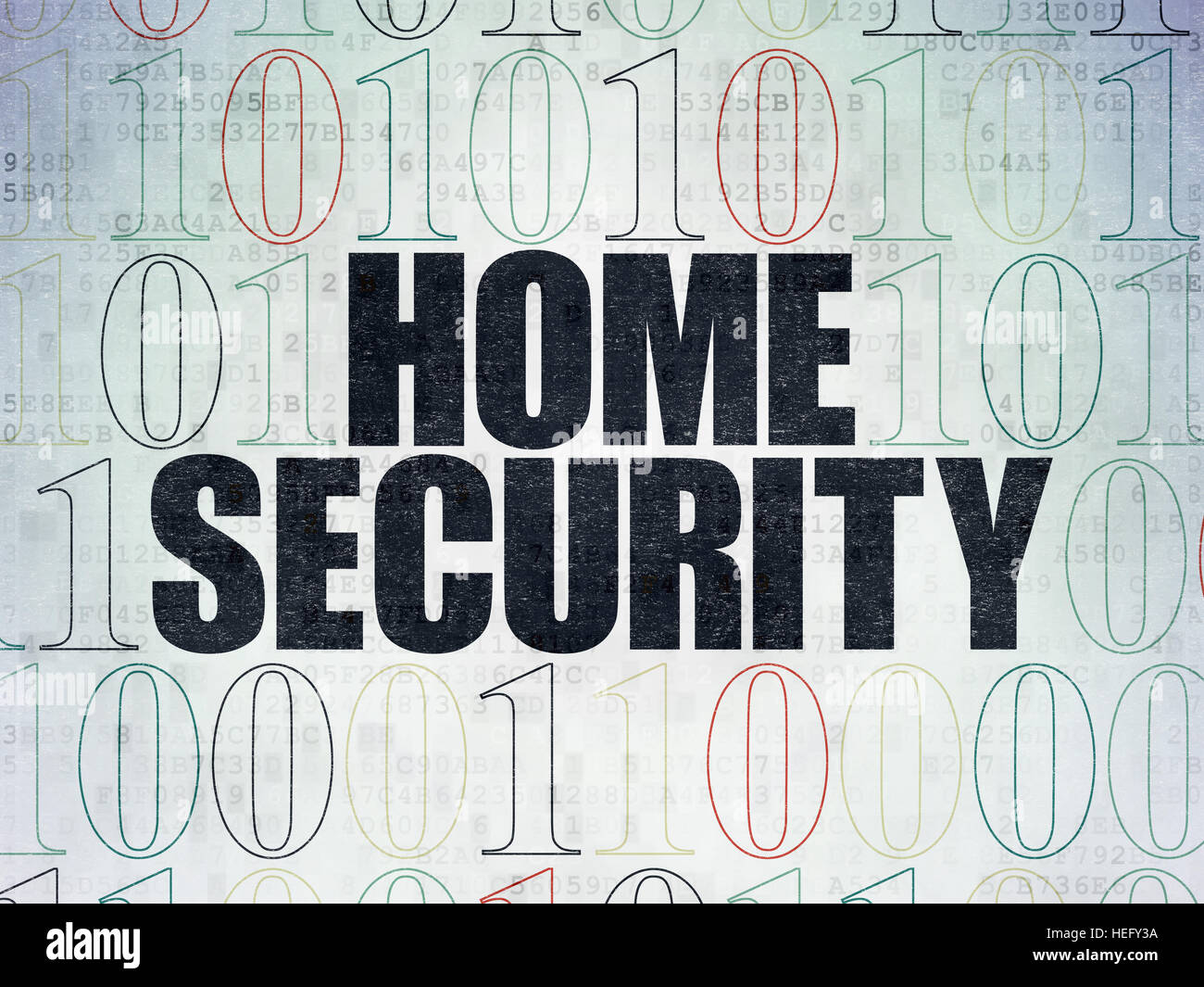 Security concept: Home Security on Digital Data Paper background Stock ...