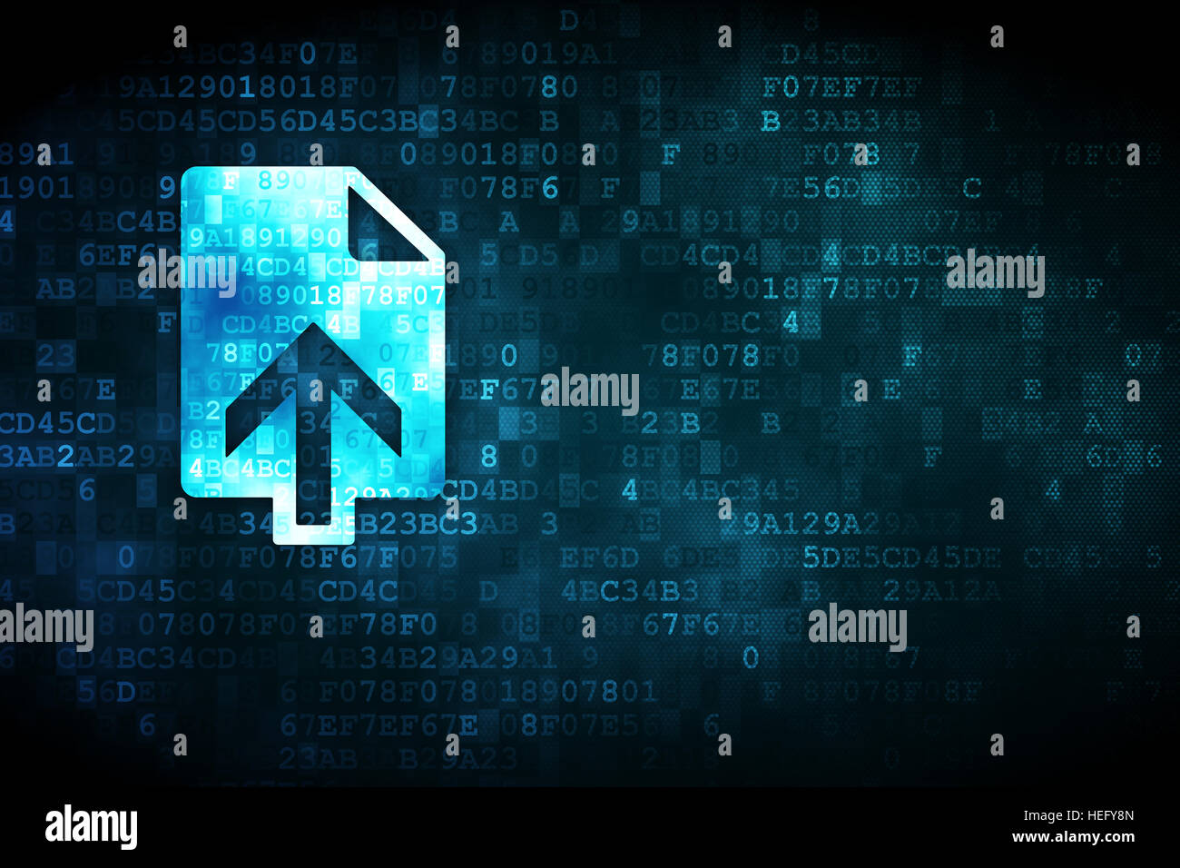 Web design concept: Upload on digital background Stock Photo - Alamy