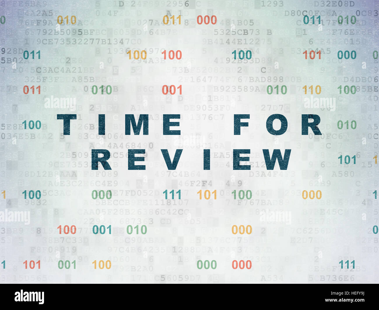 Timeline concept: Time for Review on Digital Data Paper background ...