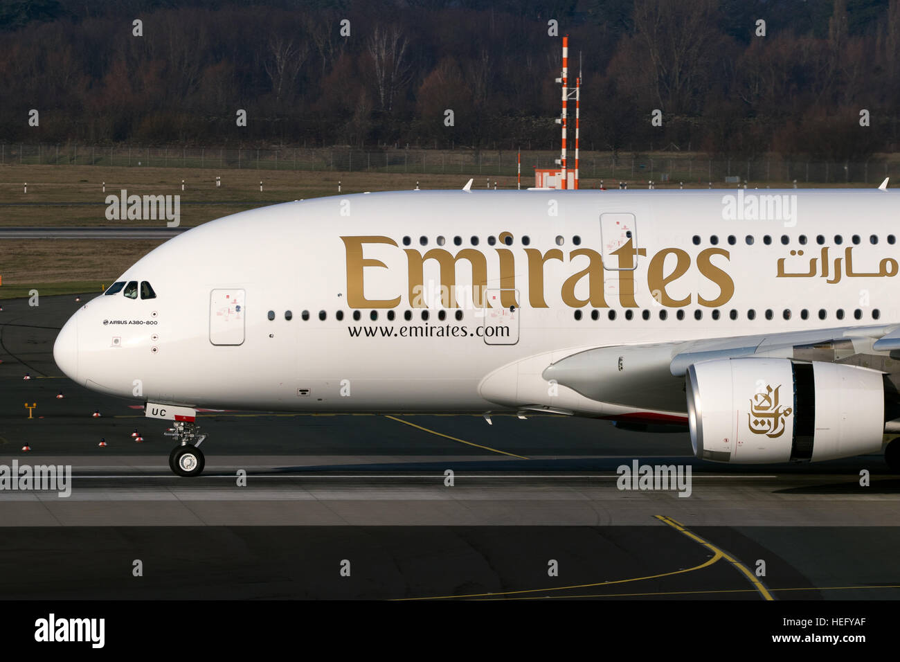 Emirates Airlines Airbus A380 Stock Photo - Alamy