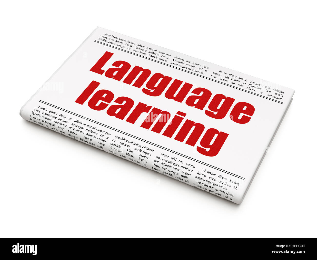 Headline language hi-res stock photography and images - Alamy