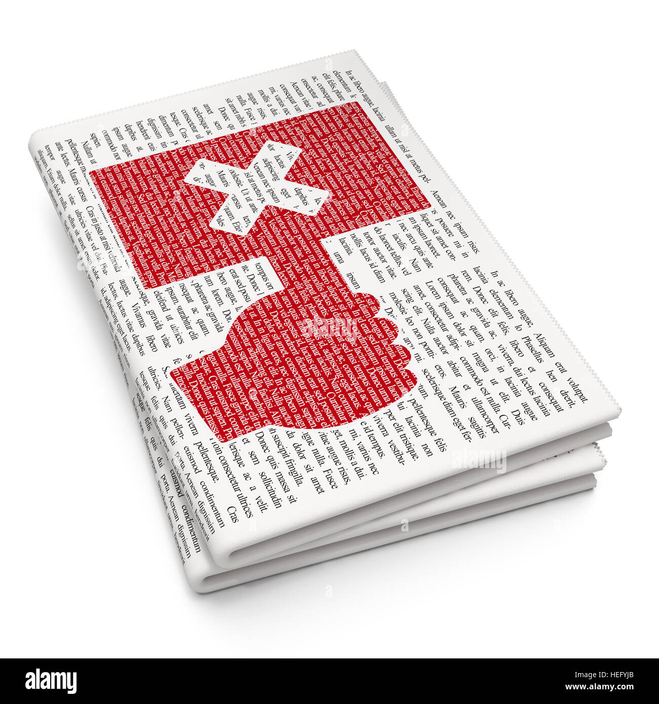 Politics concept: Protest on Newspaper background Stock Photo - Alamy