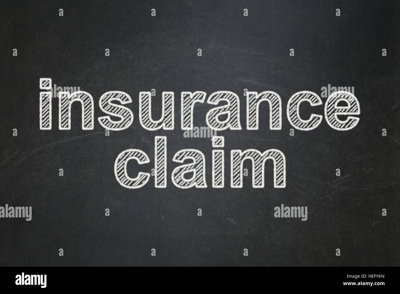 Insurance concept: Insurance Claim on chalkboard background Stock Photo ...