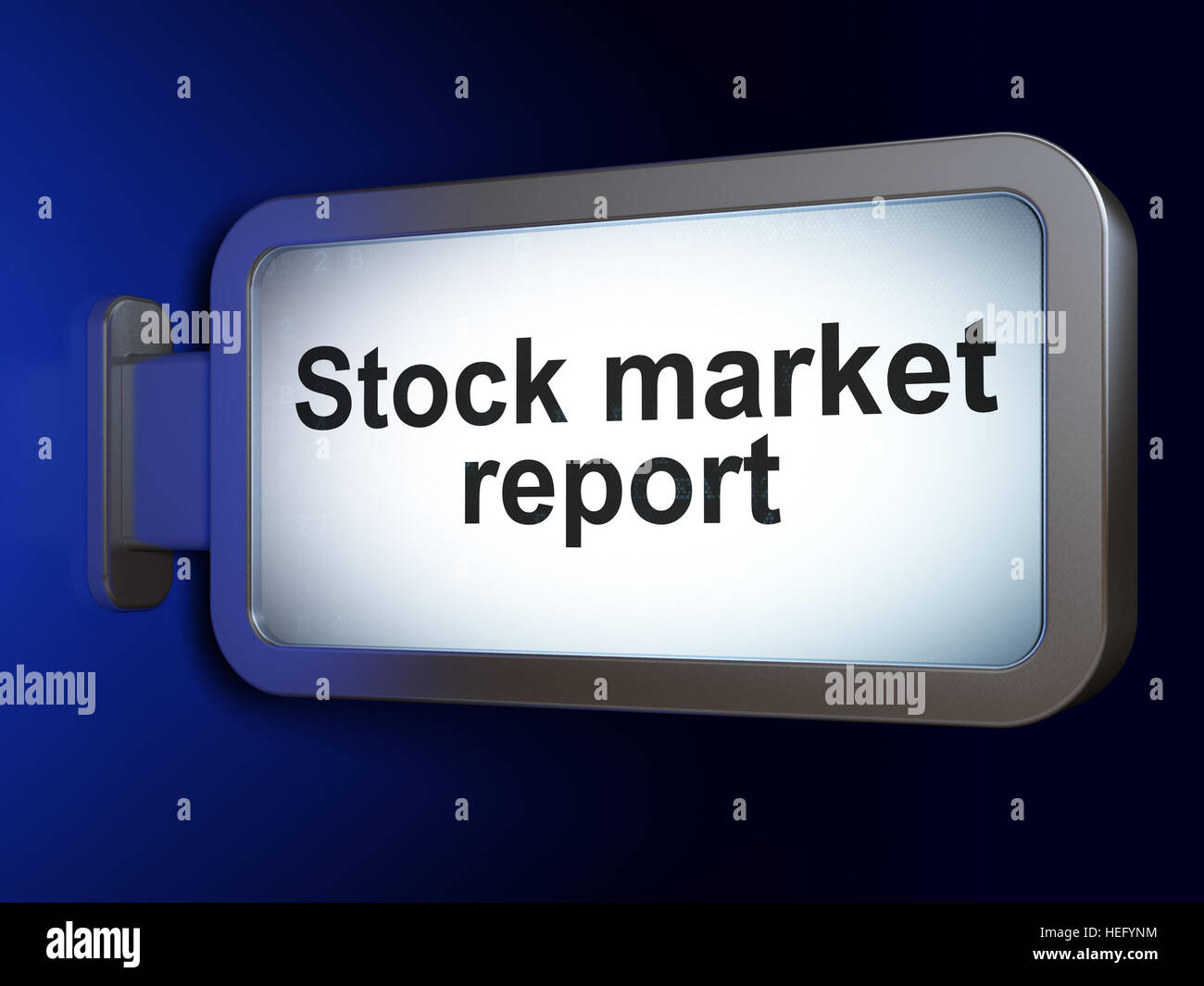 Banking concept: Stock Market Report on billboard background Stock ...
