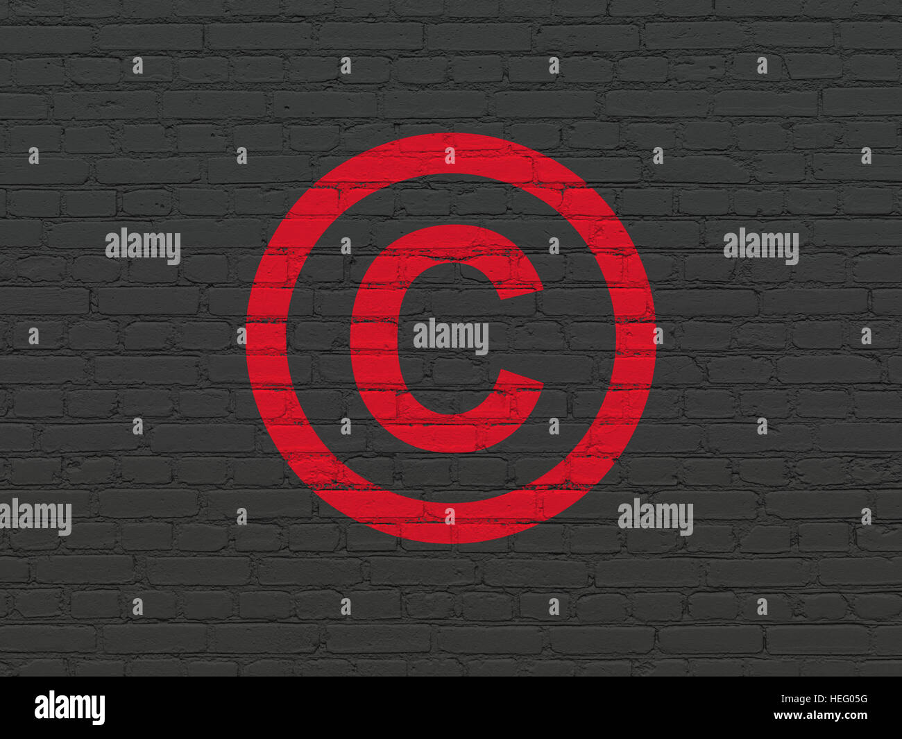 Law concept: Copyright on wall background Stock Photo - Alamy
