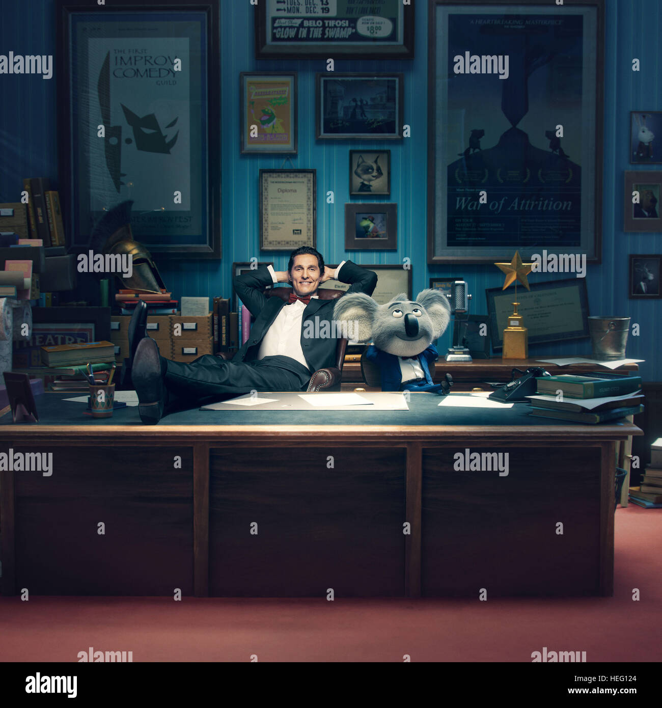 SING, Matthew McConaughey, voice of Buster Moon, 2016. ph: Norman Jean ...