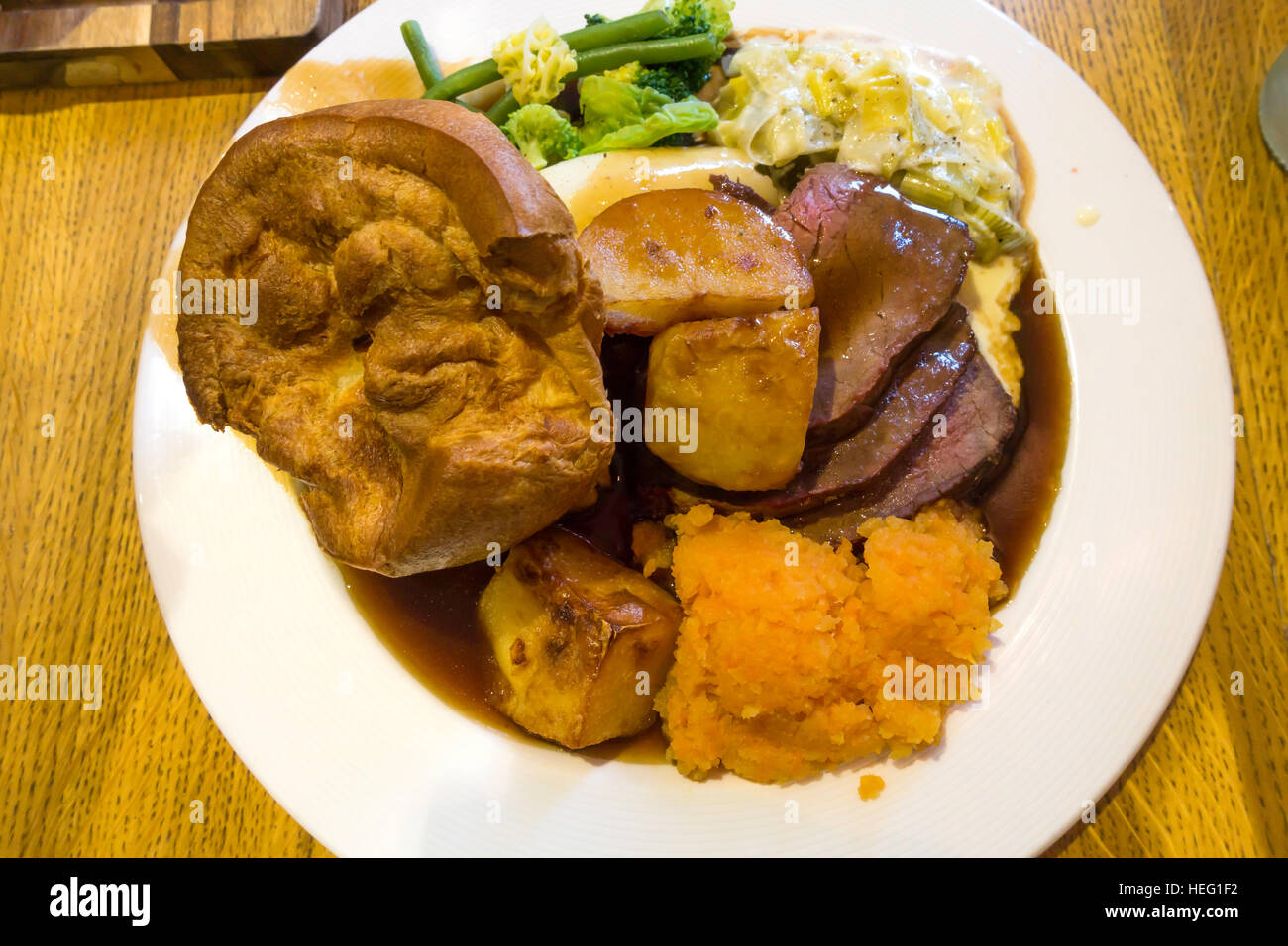 Sunday Lunch main course Roast Beef from Belted Galloway Cattle ...