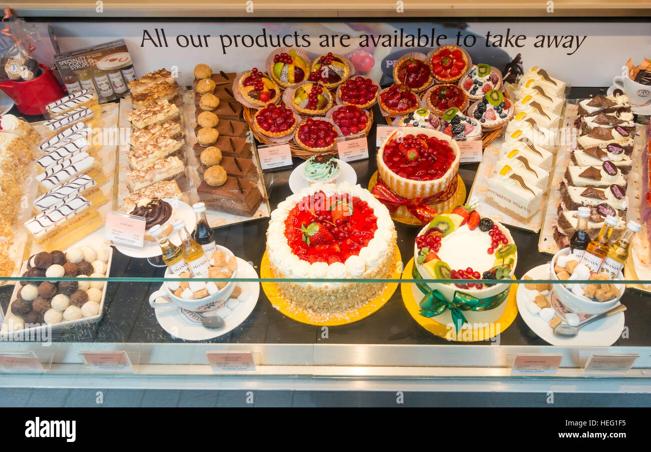 Window display cafe hi-res stock photography and images - Alamy