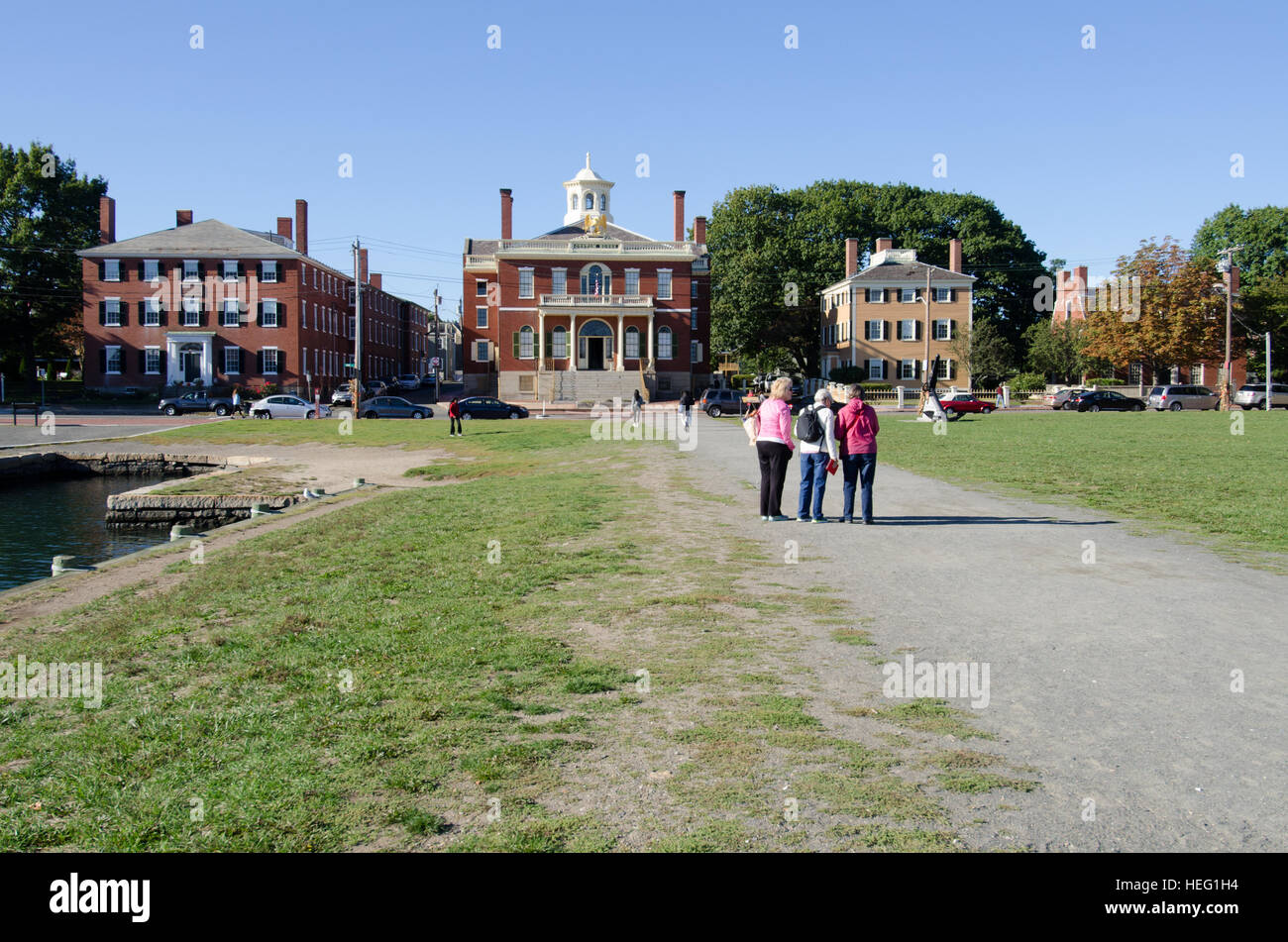 Salem Maritime National Historic Site, MA waterfront buildings ...