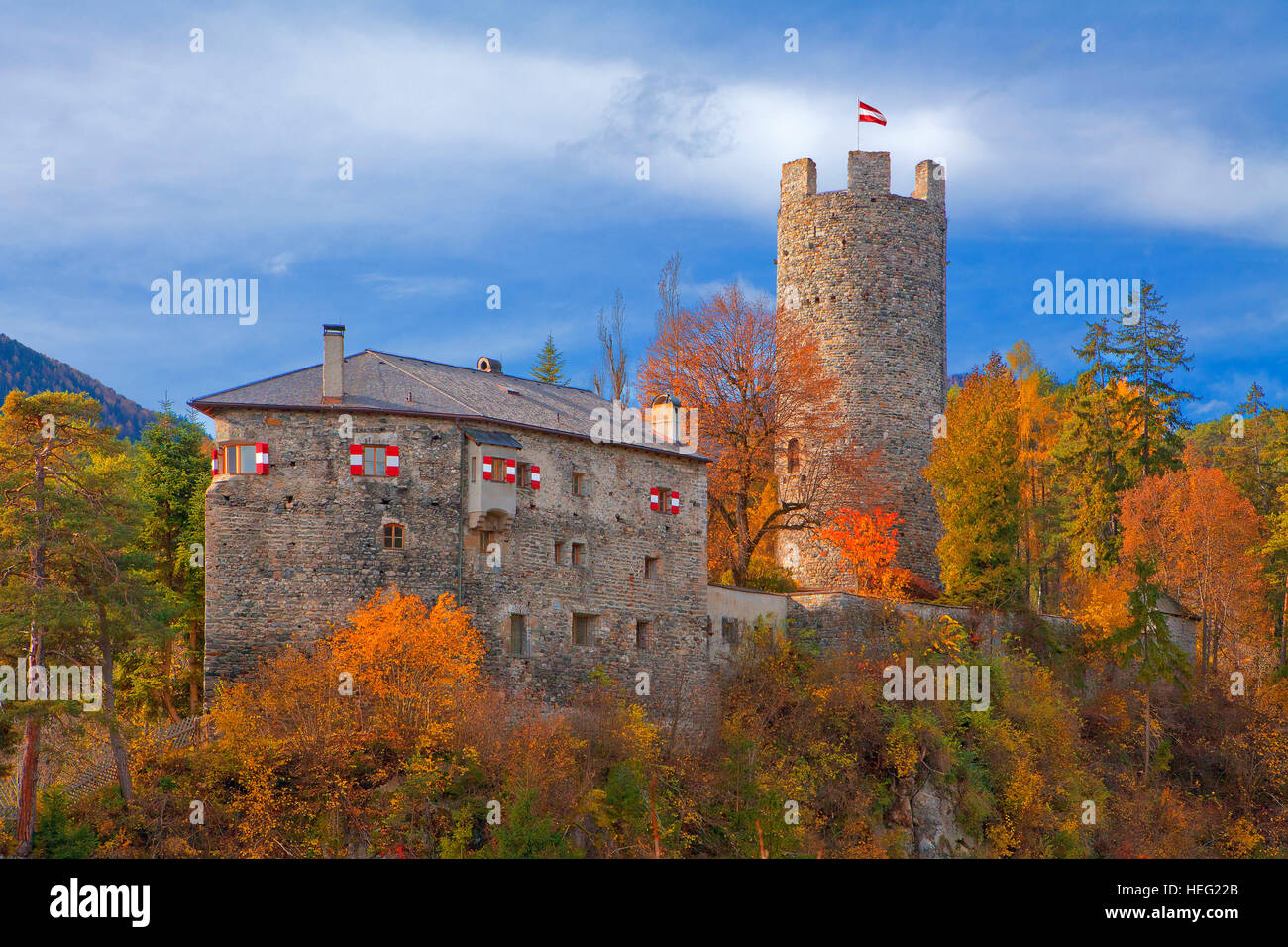Austria, Tyrol, Obsteig (village), Castle Klamm Stock Photo - Alamy