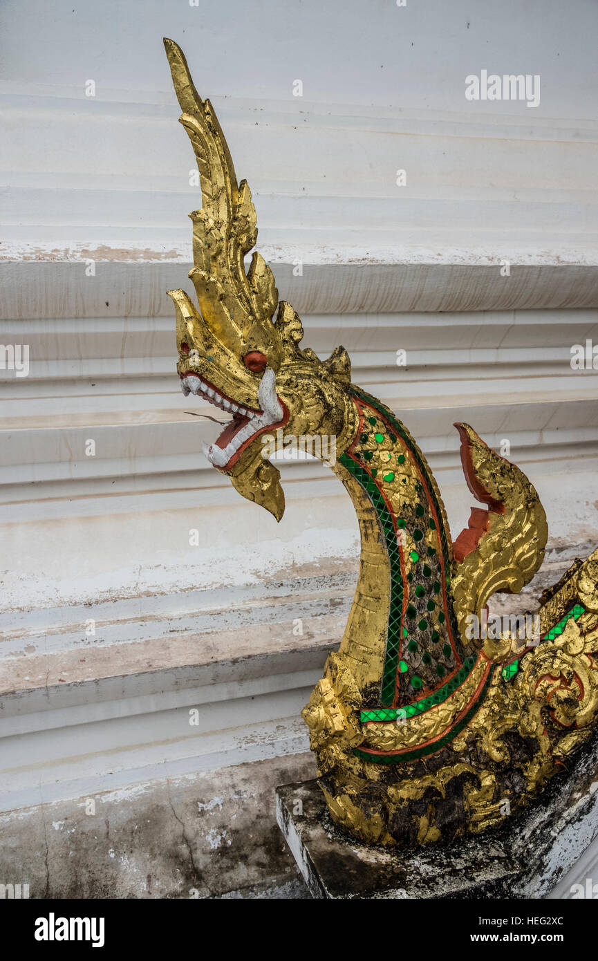 Luang Prabang City Royal Palace Gilded Nagar Serpent Head Stock Photo ...