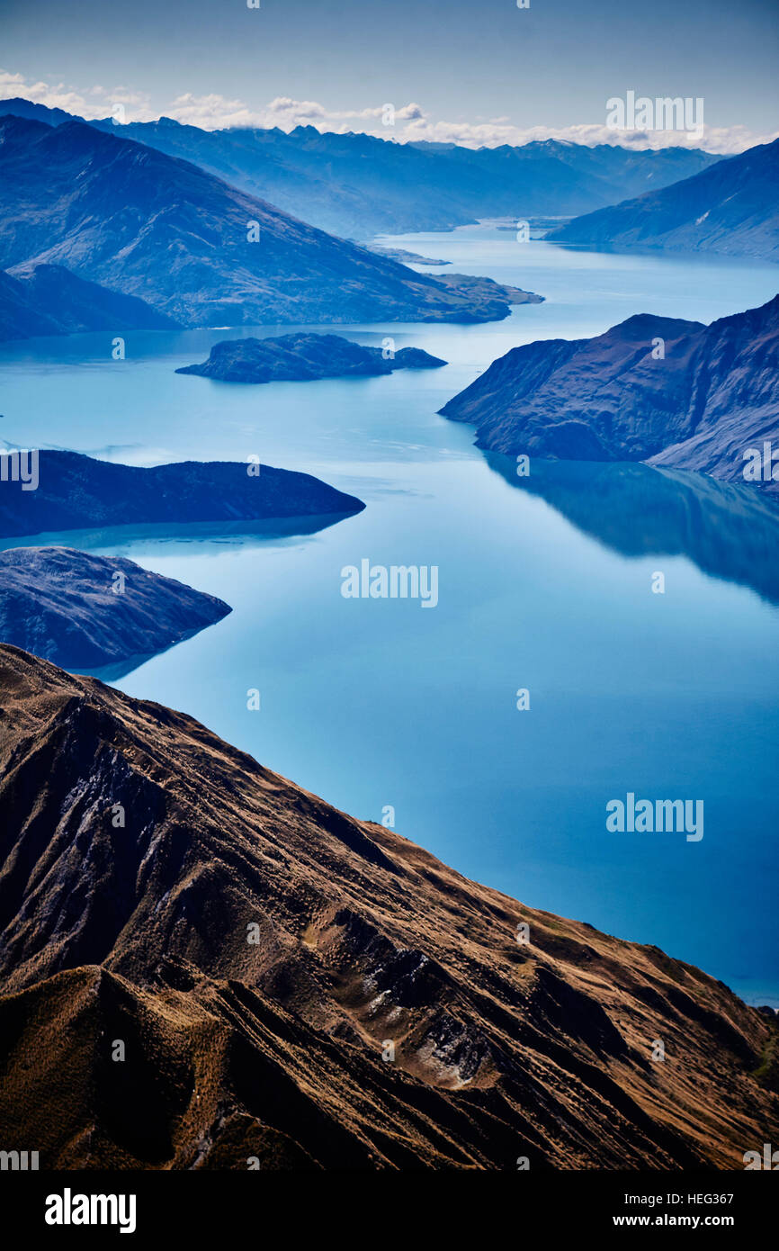 New Zealand, south island, Mount Roy, Roys Peak, Wanaka, mountains and ...