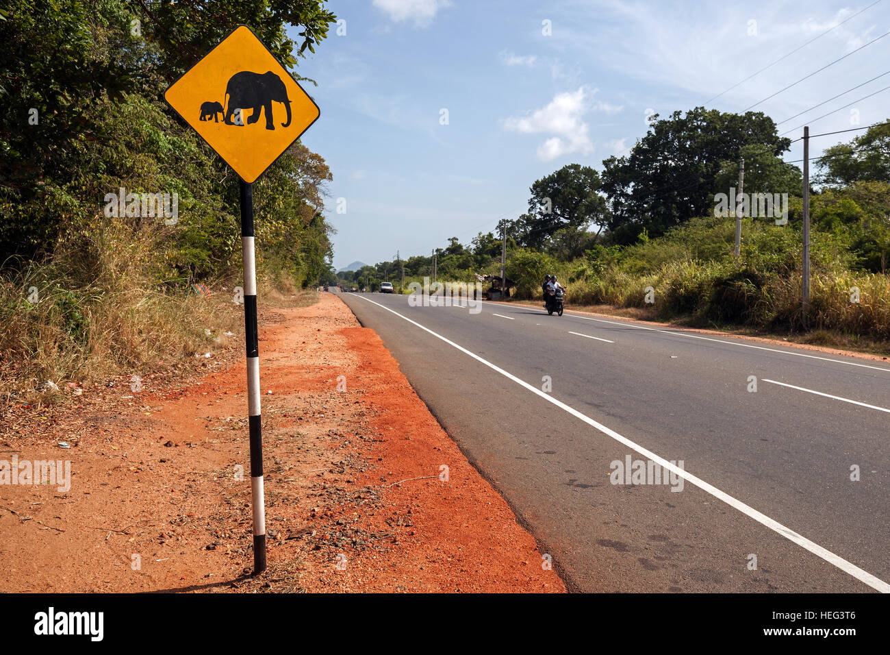 Sri lanka road sign hi-res stock photography and images - Alamy