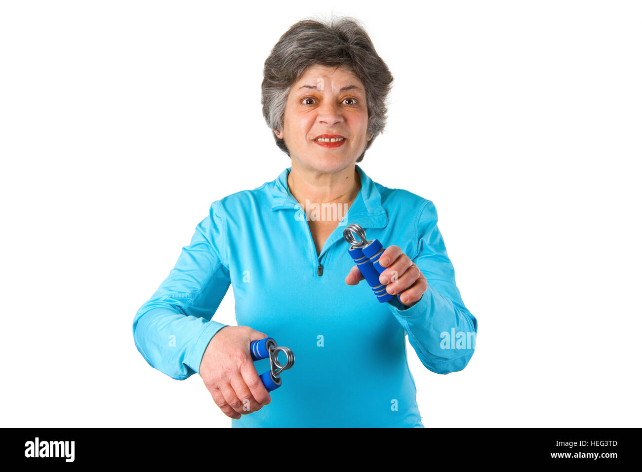 Elderly Person Dumbbell High Resolution Stock Photography and Images ...