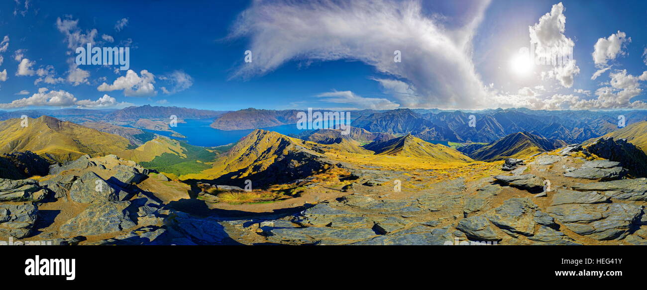 Panoramic lake view hi-res stock photography and images - Alamy