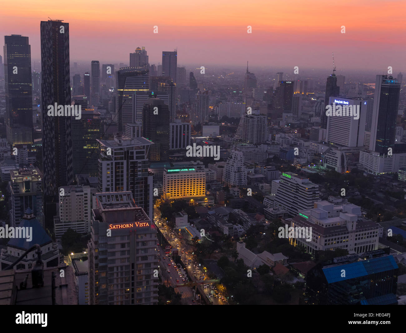 Skyline, dusk, Bangkok, Thailand Stock Photo - Alamy