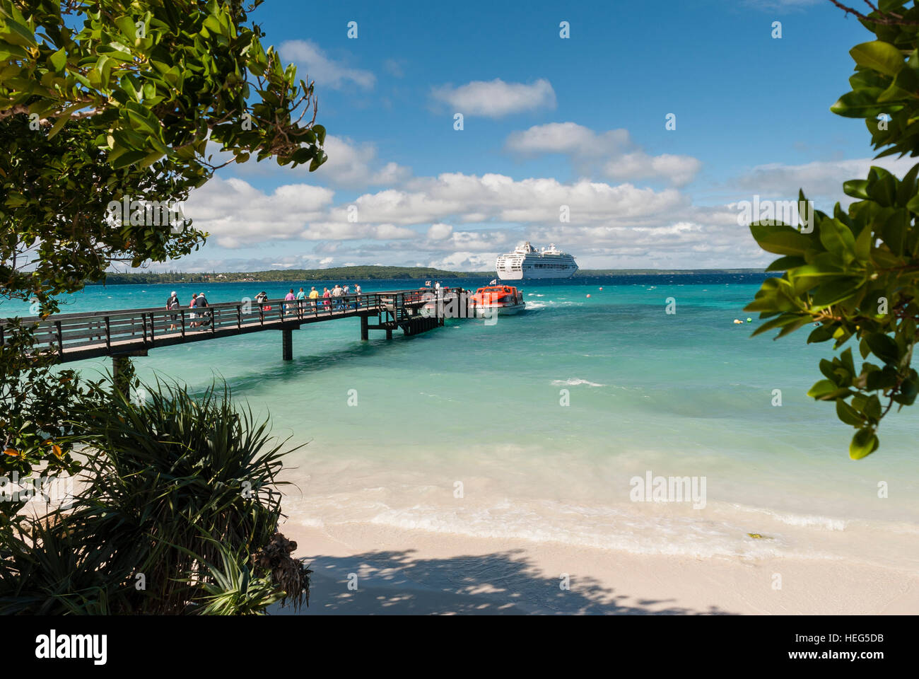 Boarding the Tender Boat back to the Cruise Ship Stock Photo - Alamy