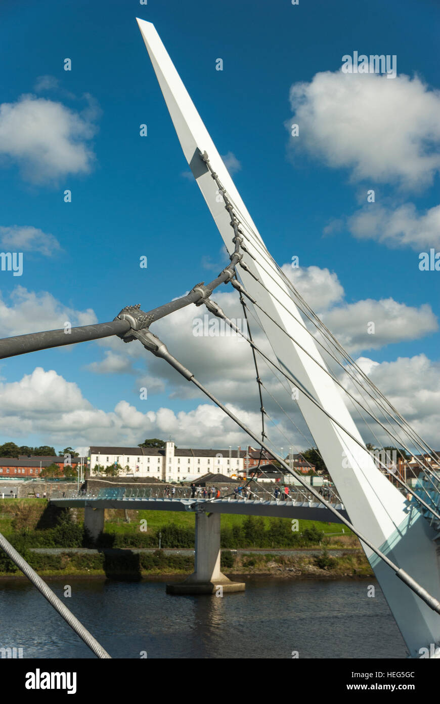 Peace Bridge Londonderry Northern Ireland Stock Photo - Alamy