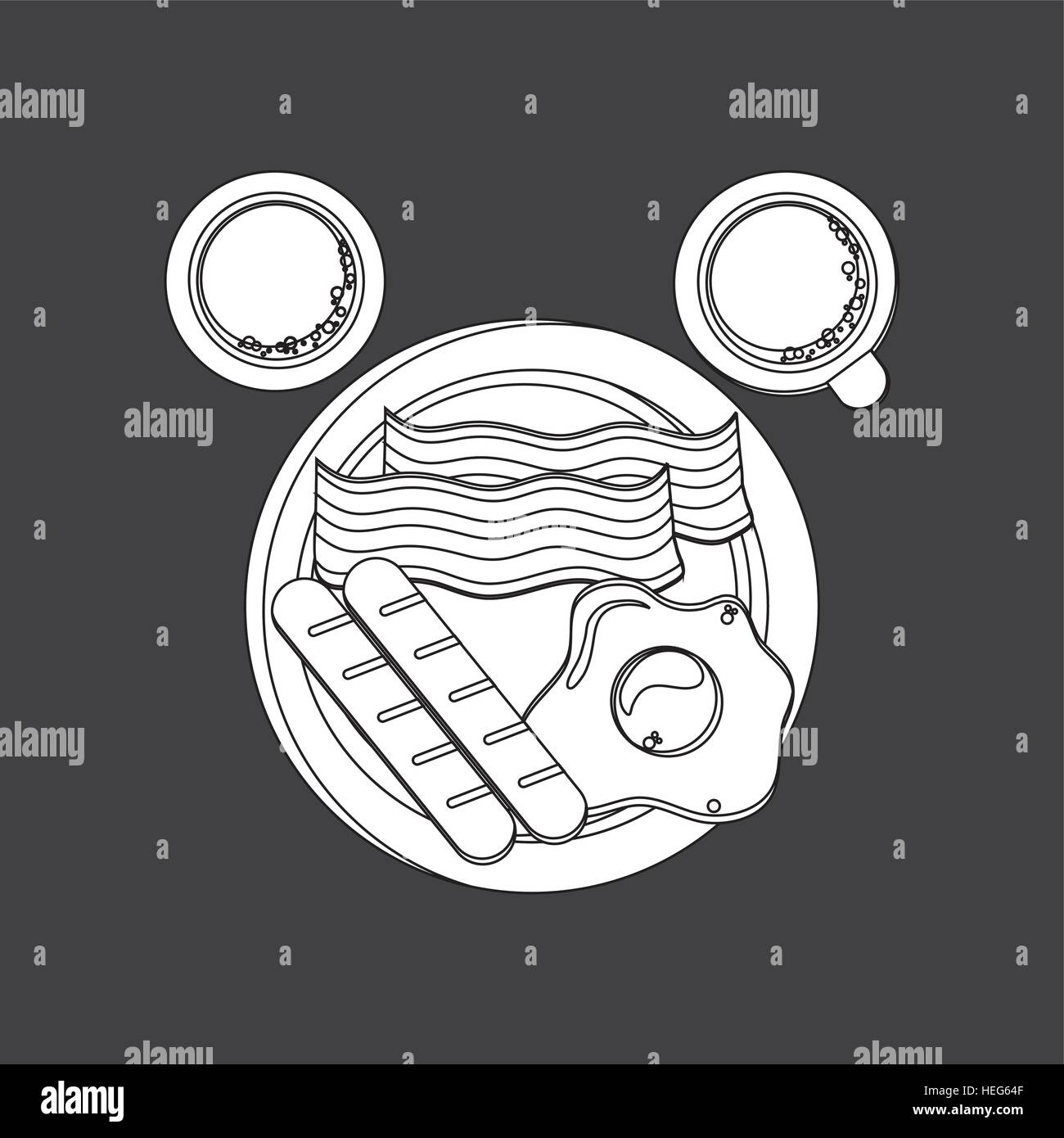 Breakfast design , vector illustration Stock Vector Image & Art - Alamy