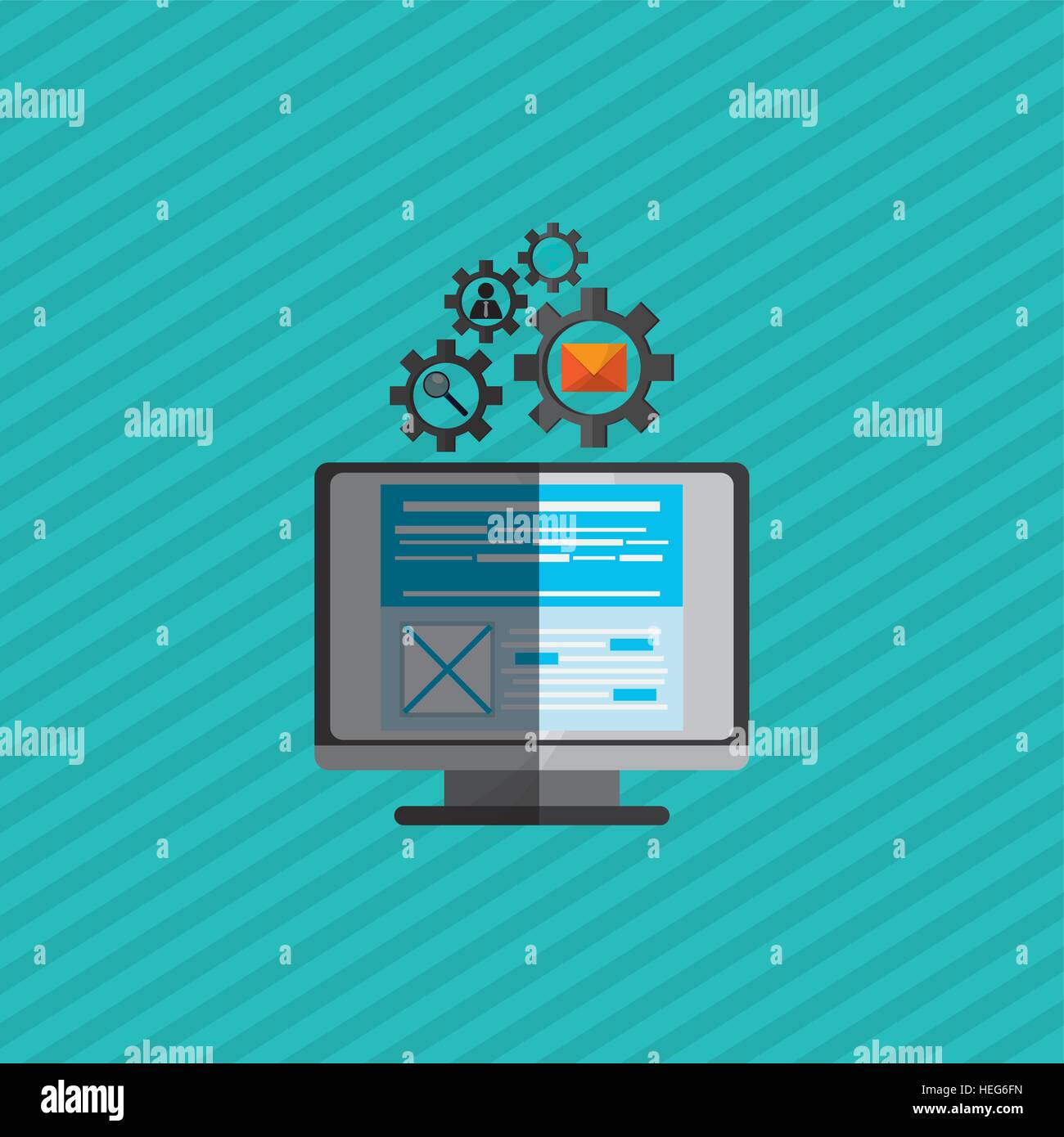 Responsive web design, vector illustration Stock Vector Image & Art - Alamy