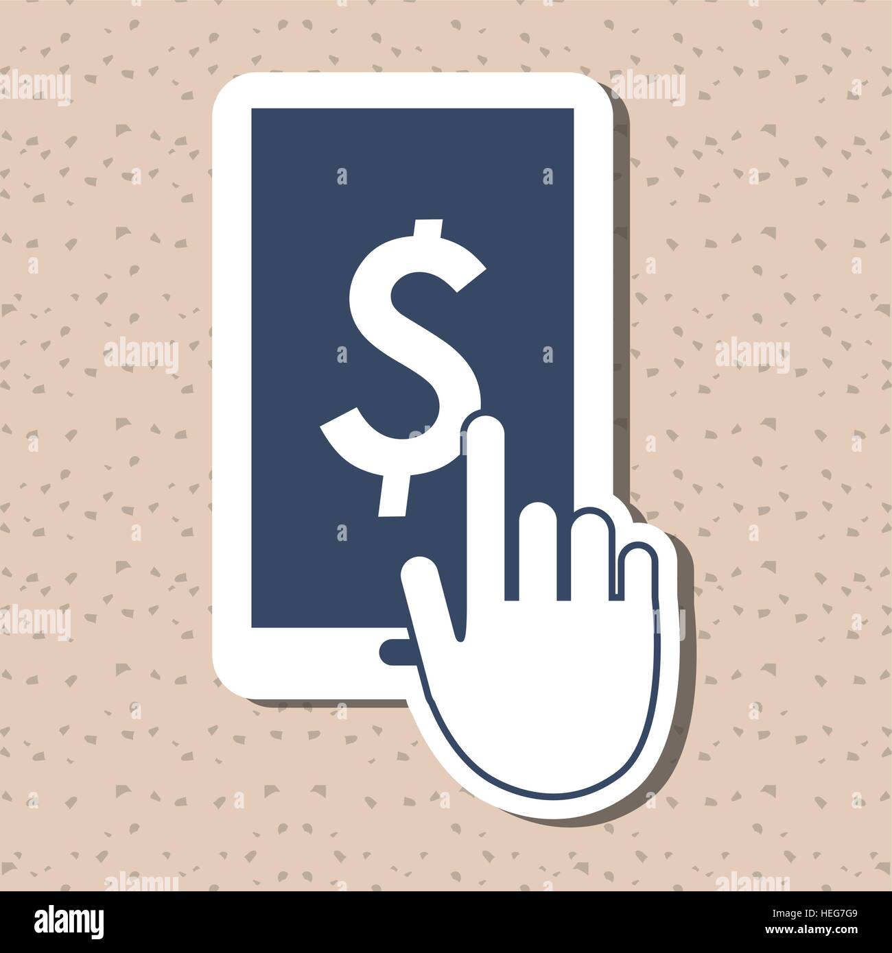 Money smartphone cursor icon hi-res stock photography and images - Alamy