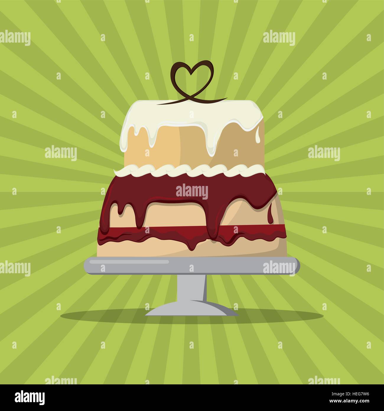 Cake icon design Stock Vector Image & Art - Alamy