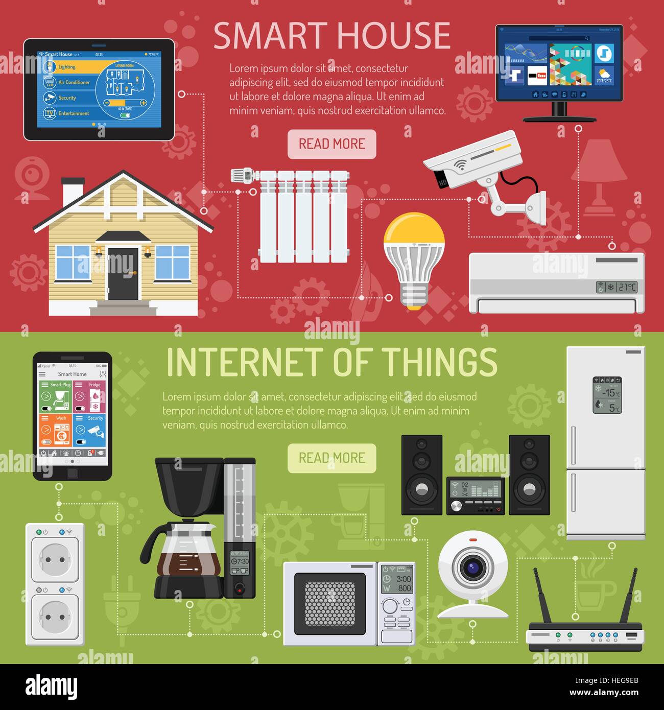 Smart House and internet of things Stock Vector Image & Art - Alamy