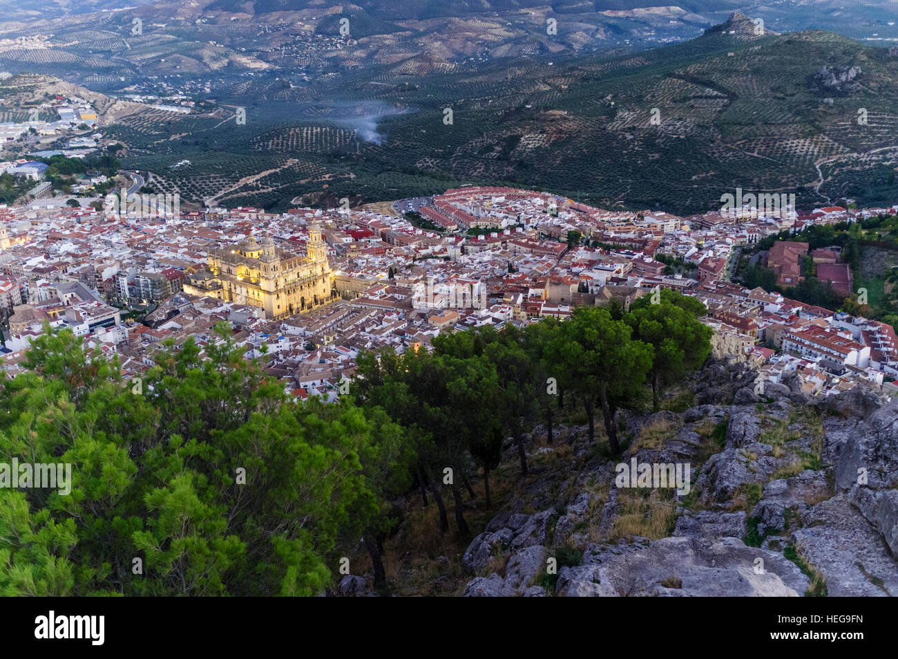 City night overview hi-res stock photography and images - Alamy